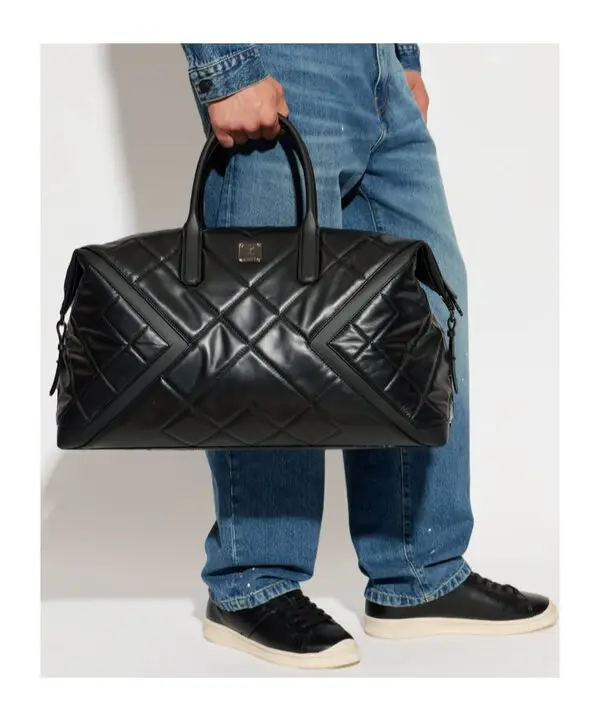 Mcm Quilted Travel Bag