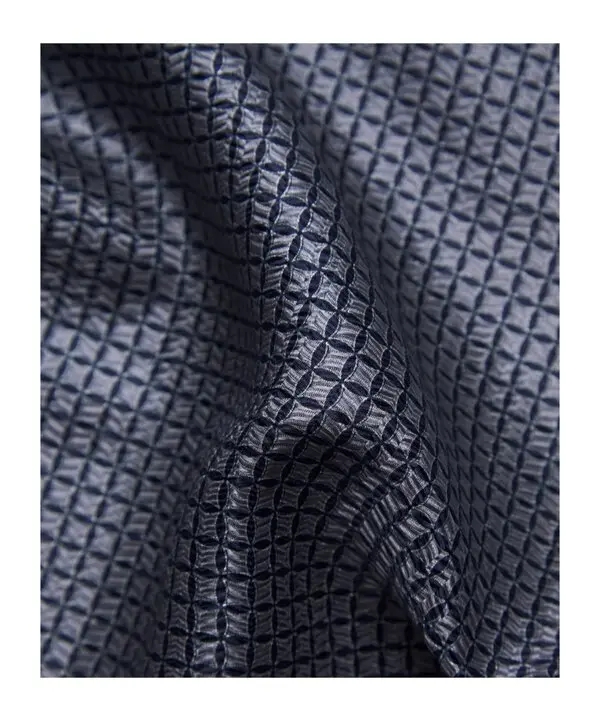 Brioni Sky And Midnight Micro Motif Silk Pocket Square - Blue