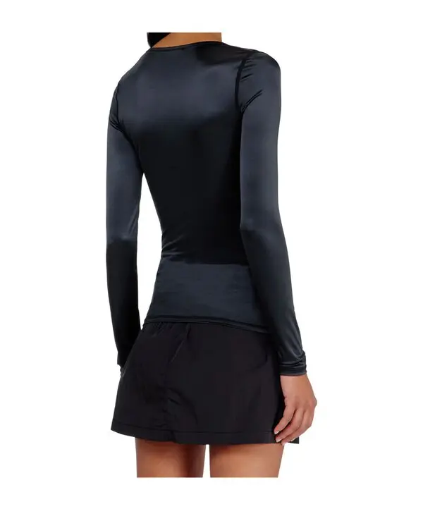 DIESEL® Logo Oval D Embroidery Slim Fit Long Sleeve Top