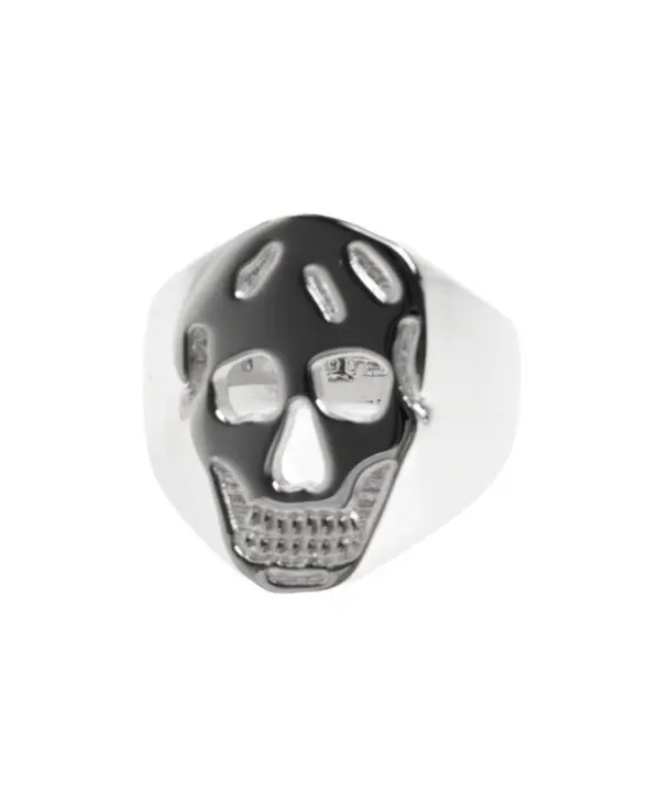 Alexander McQueen Skull Ring - White