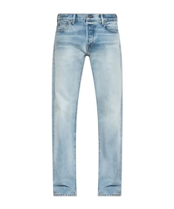 TOM FORD Straight-leg Denim Jeans - Blue