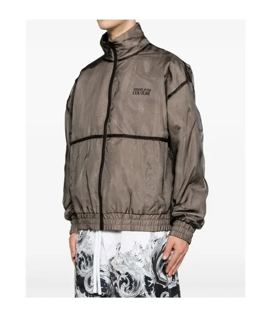 Versace Logo-print Zip-up Jacket