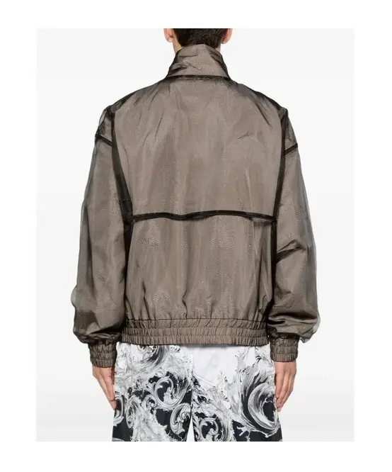 Versace Logo-print Zip-up Jacket