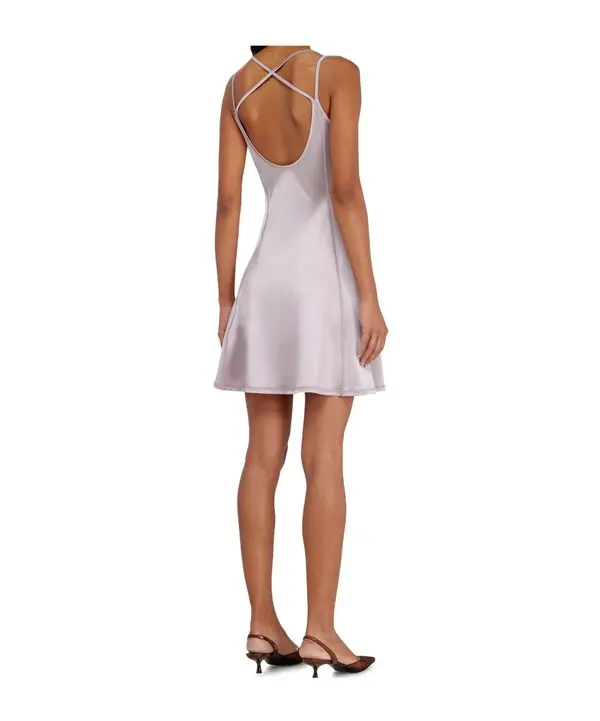 DIESEL® Oval D Flared Mini Dress - Lilac