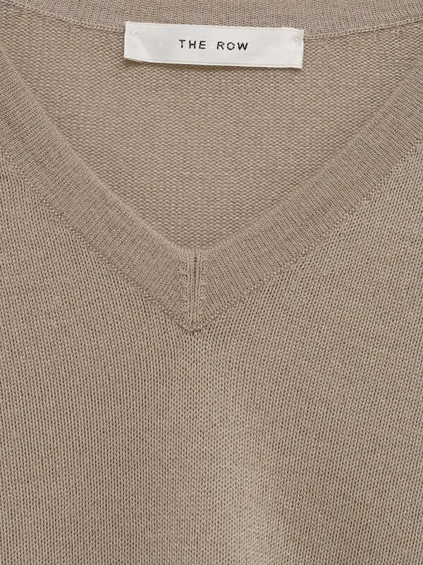 THE ROW Ondre V-neck Jumper - Nude