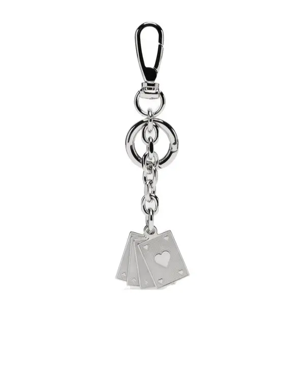 MAISON MARGIELA Playing-cards Keyring - Gray