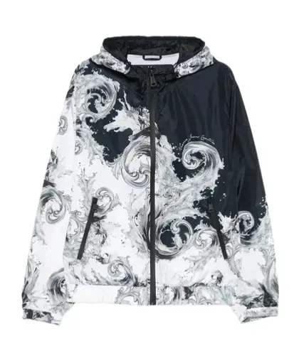 Versace Baroque-print Hooded Jacket - White