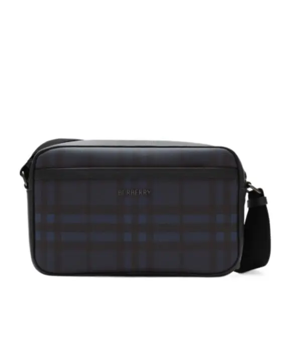 Burberry City Check Shoulder Bag - Navy