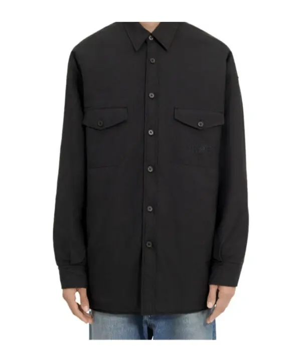 MAISON MARGIELA Reversible Wool Blend Shirt - Black