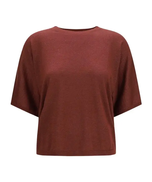 Brunello Cucinelli Short Sleeve Round Neck T-shirt - Brown