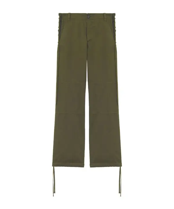 Alexander McQueen Lace-up Trousers - Green