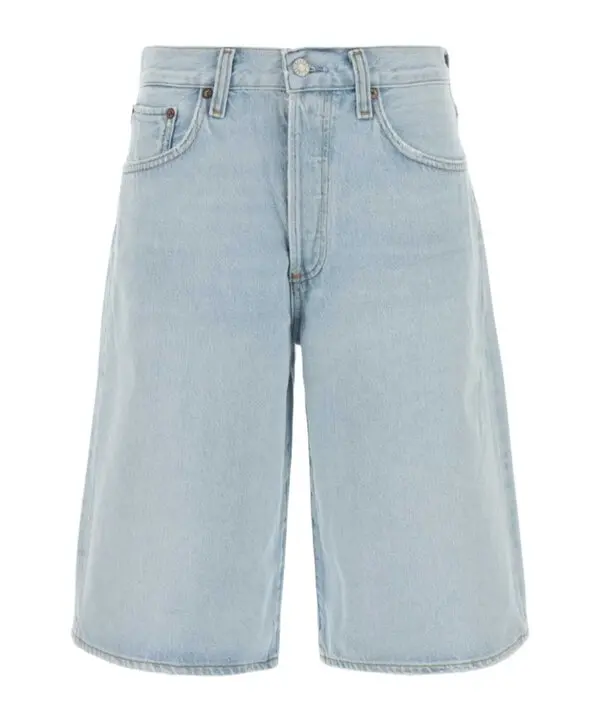 AGOLDE Ramona Bermuda Jeans - Gray