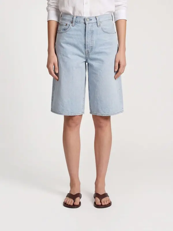 AGOLDE Ramona Bermuda Jeans - Gray