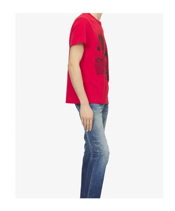 Alexander McQueen Graphic Printed T-shirt - Red