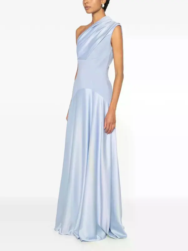 Solace London Gabriela One-shoulder Maxi Dress