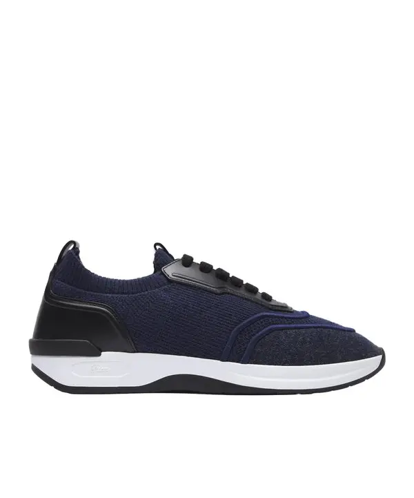 Brioni Knit Lace-up Sneakers
