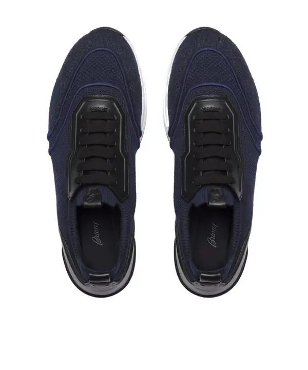 Brioni Knit Lace-up Sneakers