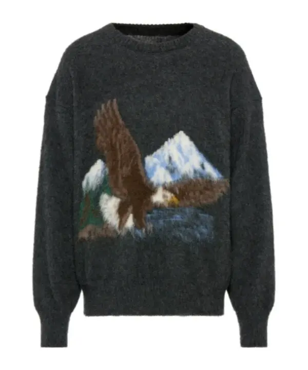 MAISON MARGIELA Intarsia Landscape Sweater - Green