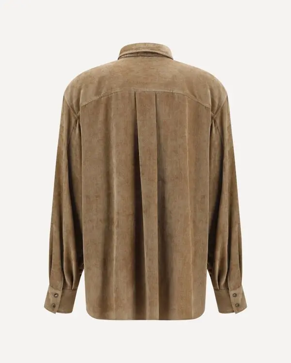 Brunello Cucinelli Corduroy Snap-button Shirt