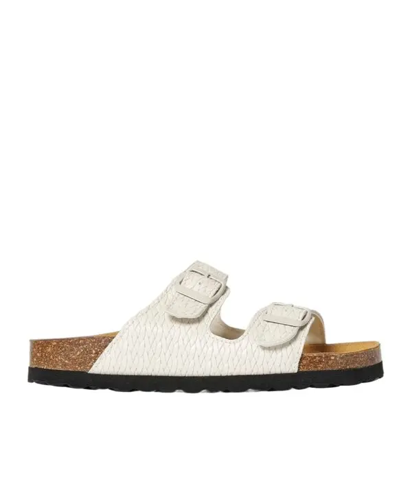Woolrich Double-strap Slides - White