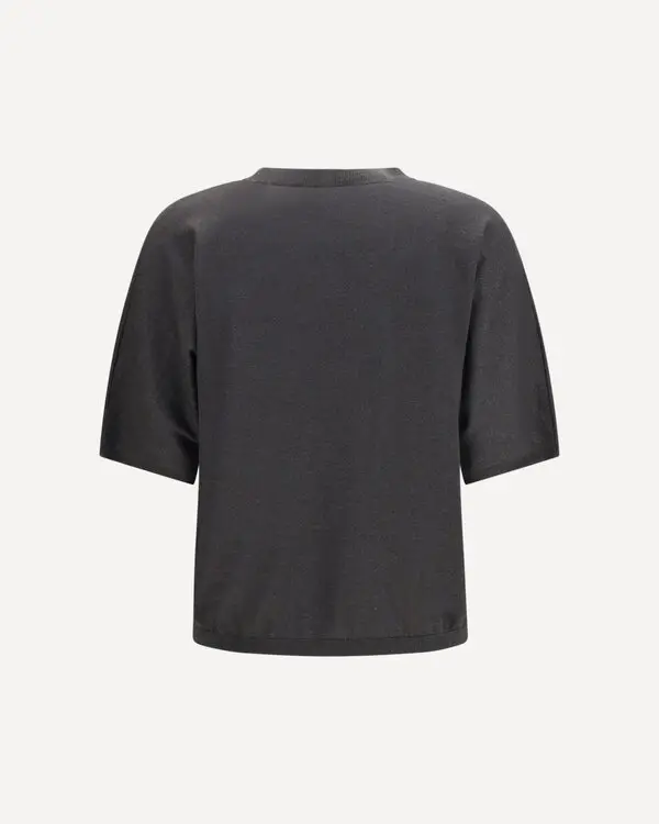 Brunello Cucinelli Short Sleeve Round Neck T-shirt - Black
