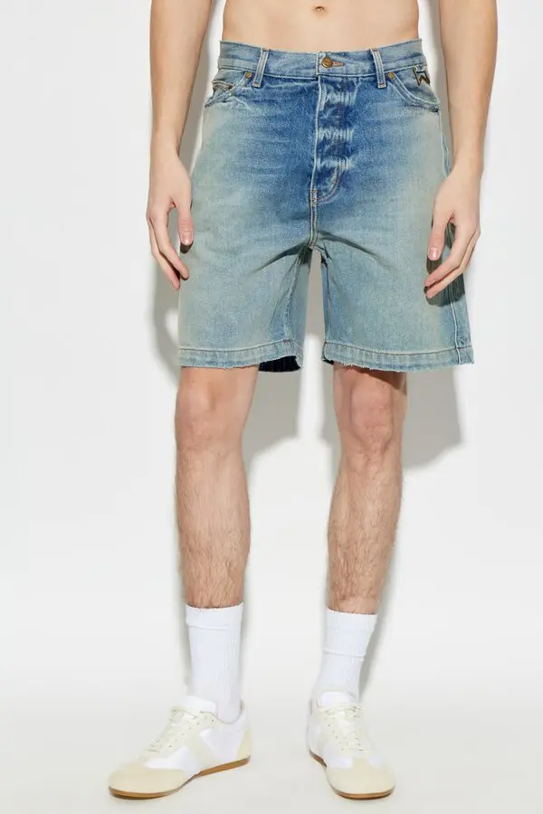 Rhude Vintage Wash Denim Shorts