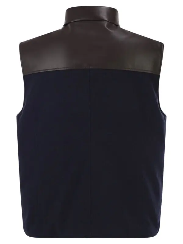 Brunello Cucinelli Sleeveless Down Vest With High Collar