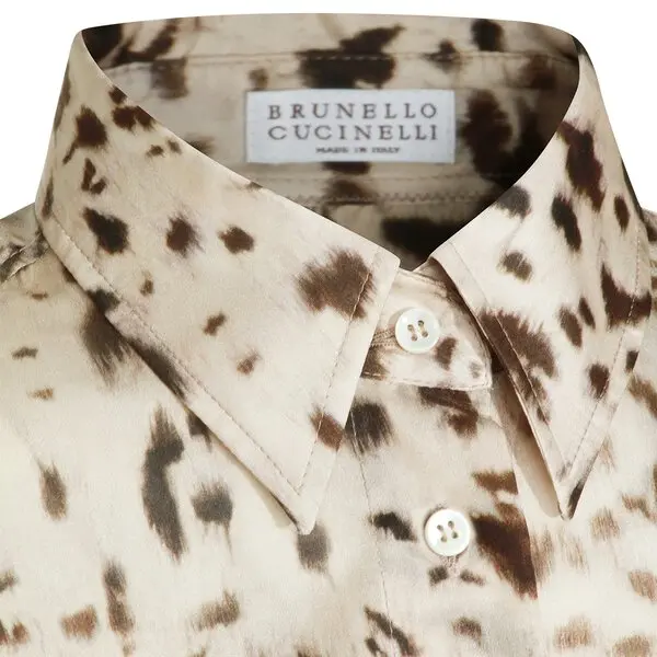 Brunello Cucinelli Printed Long Sleeve Shirt - C002
