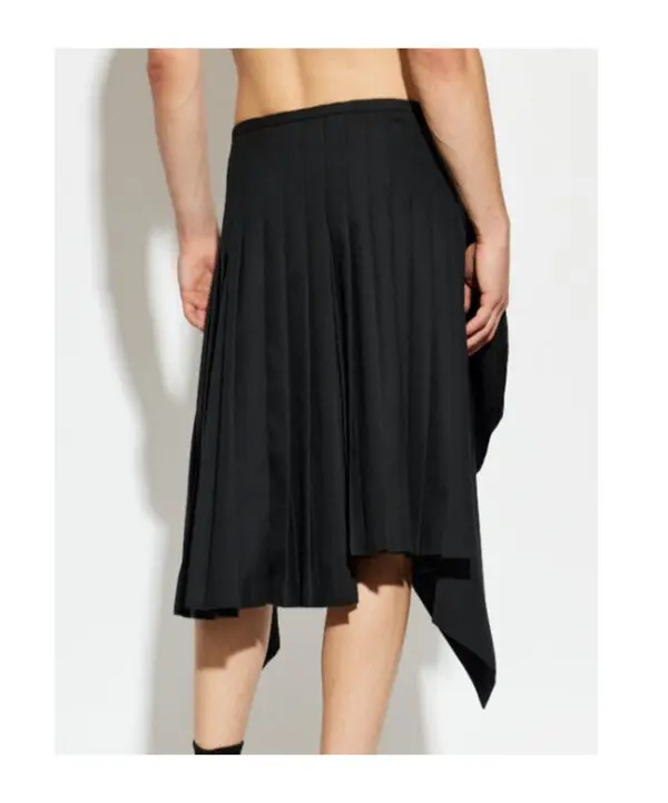 Alexander McQueen Asymmetrical Pleated Skirt