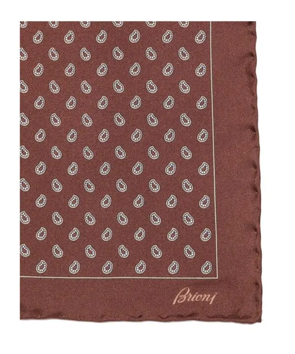 Brioni Printed Square Scarf