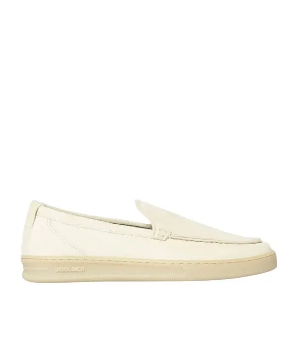 Woolrich Suede Slip-on Loafers - White