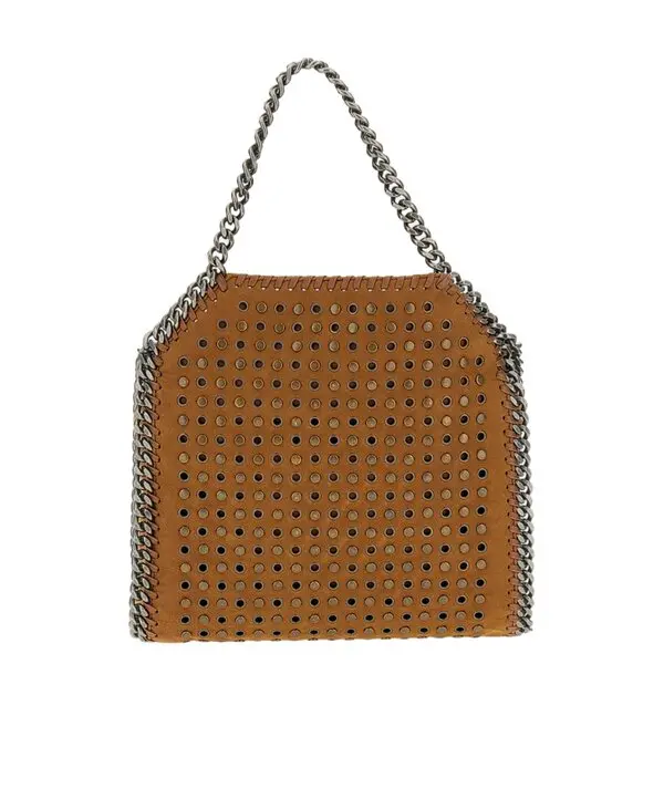 Stella McCartney Mini Falabella Bag With Studs - Brown