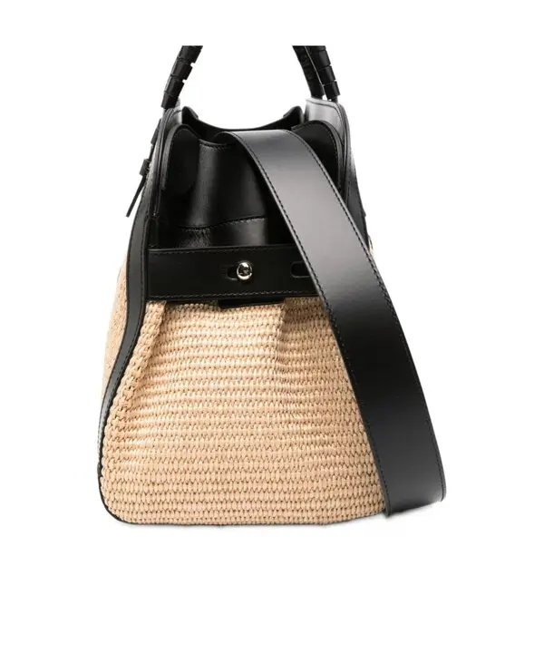 Casadei Park Avenue Woven Tote Bag - Nude