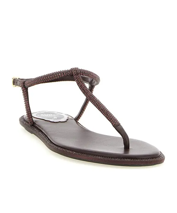 Rene Caovilla Diana Embellished Strappy Sandals - Black