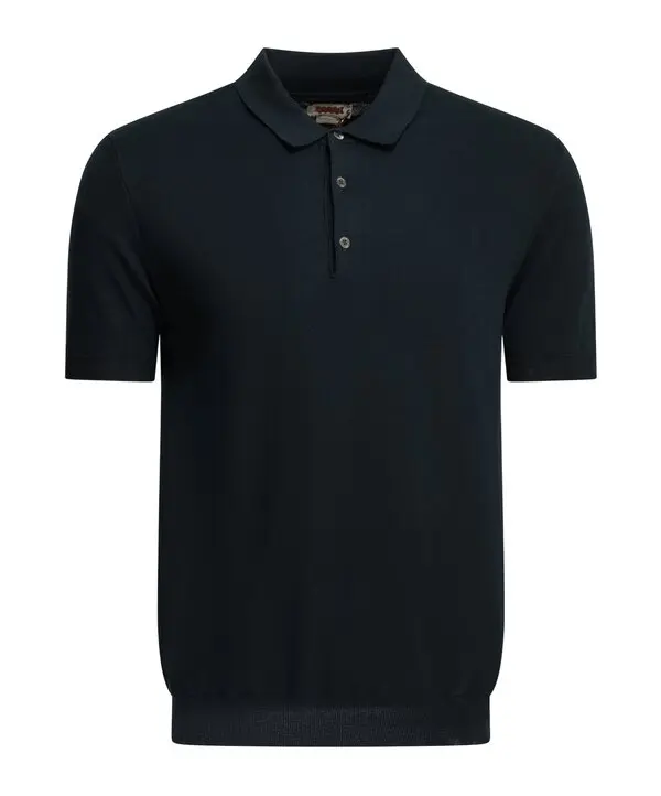 BARACUTA Short-sleeve Polo Shirt - Blue