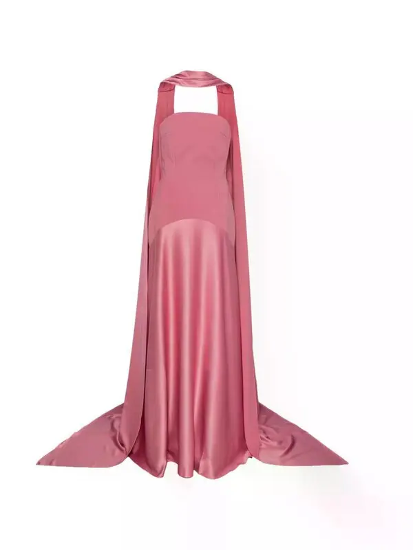 Solace London Mae Strapless Maxi Dress - Pink