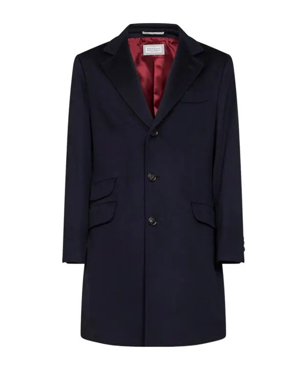 Brunello Cucinelli Long-sleeved Coat - Black