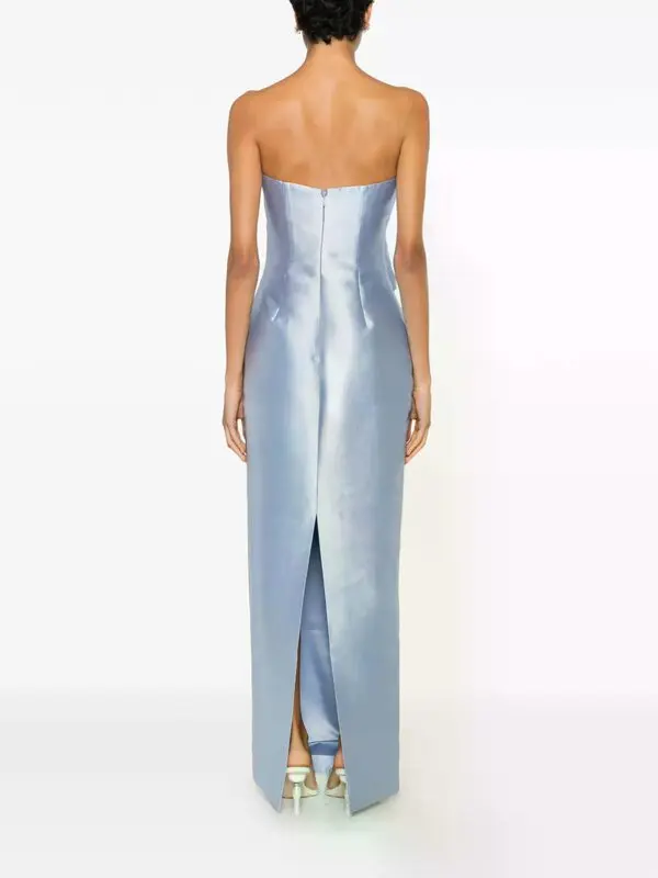 Solace London Strapless V-neck Maxi Dress