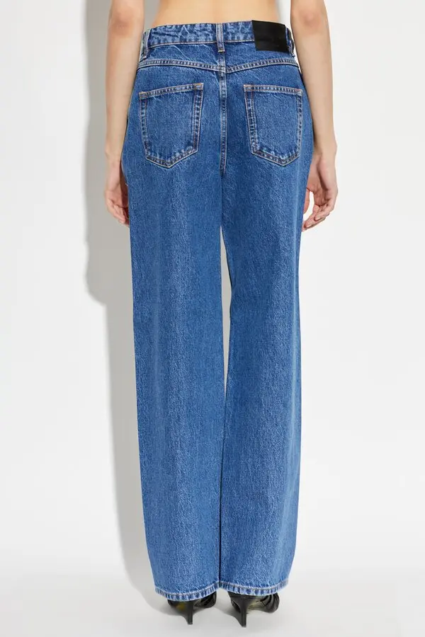 IRO PARIS Distressed Wide-leg Jeans