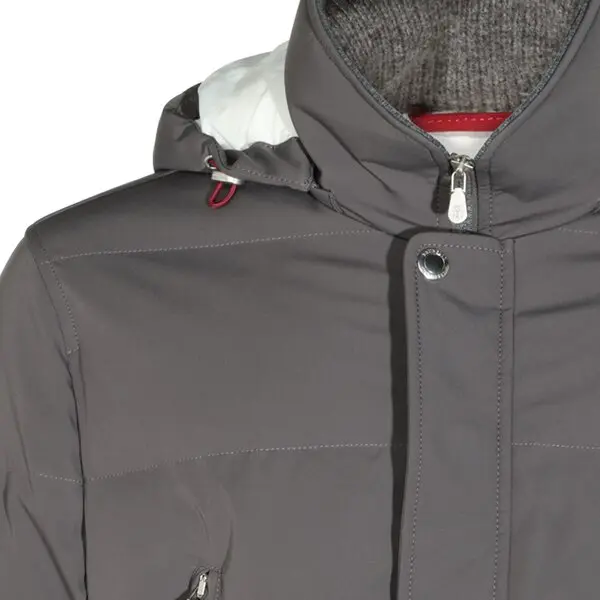 Brunello Cucinelli Zip Up Hooded Coat