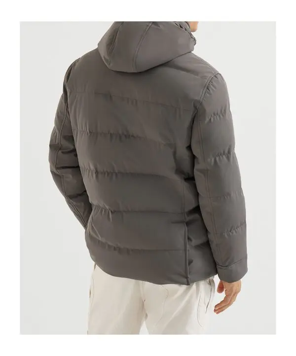 Brunello Cucinelli Zip Up Hooded Coat