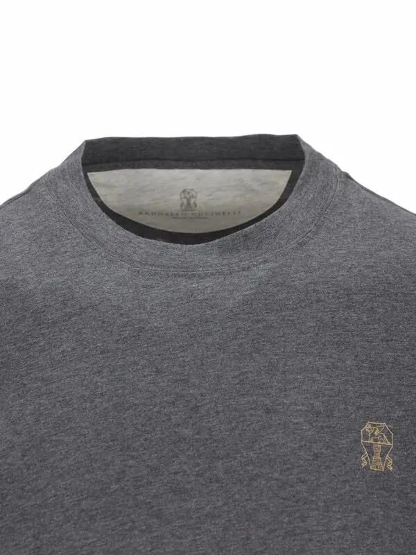 Brunello Cucinelli Logo Jersey T-shirt
