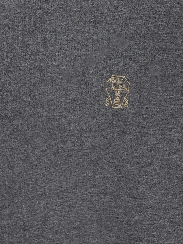 Brunello Cucinelli Logo Jersey T-shirt