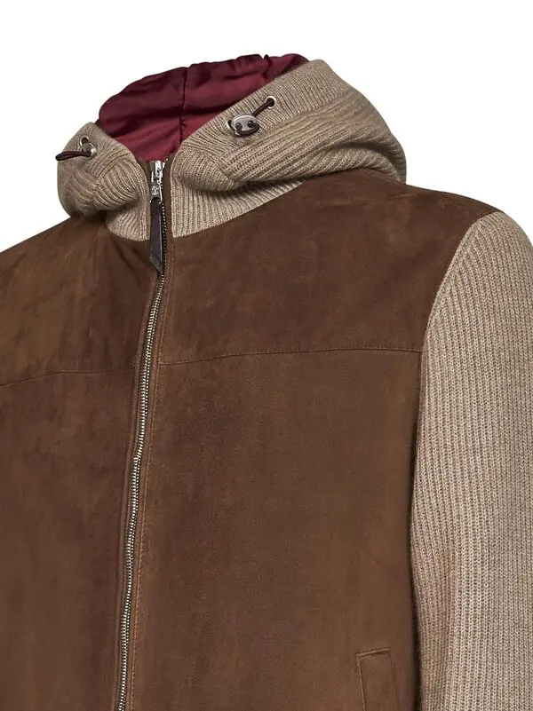 Brunello Cucinelli Zip-up Hooded Bomber Jacket