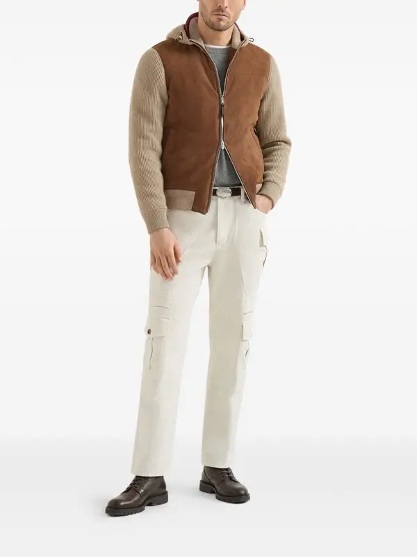 Brunello Cucinelli Zip-up Hooded Jacket - Brown
