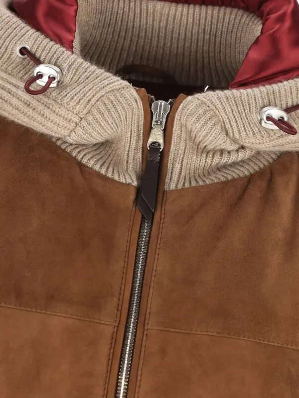 Brunello Cucinelli Zip-up Hooded Jacket - Brown