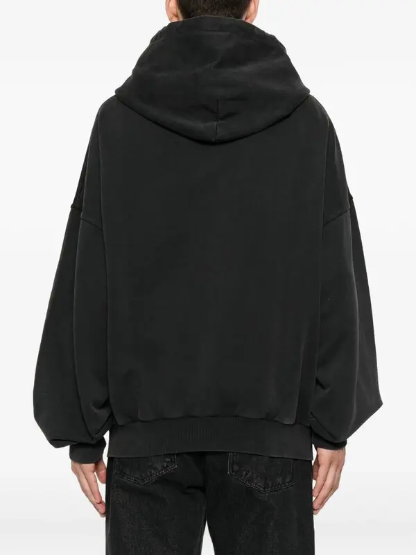 AVAVAV Logo Embroidered Zip-up Hoodie