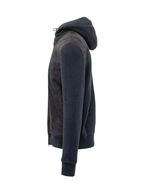 Brunello Cucinelli Zip-up Hooded Jacket - Black