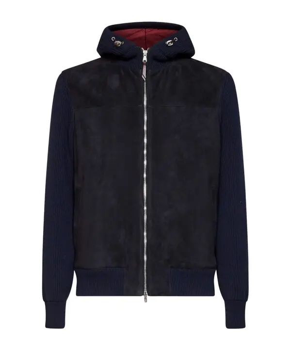 Brunello Cucinelli Zip-up Hooded Jacket - No