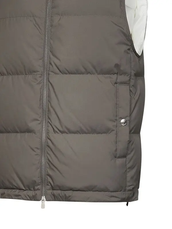 Brunello Cucinelli Lightweight Down Vest With Packable Hood